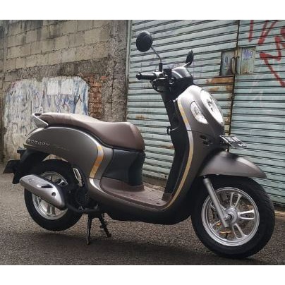 Jual Striping Sticker Honda Scoopy Stylish 2020 2021 matte brown (gold ...