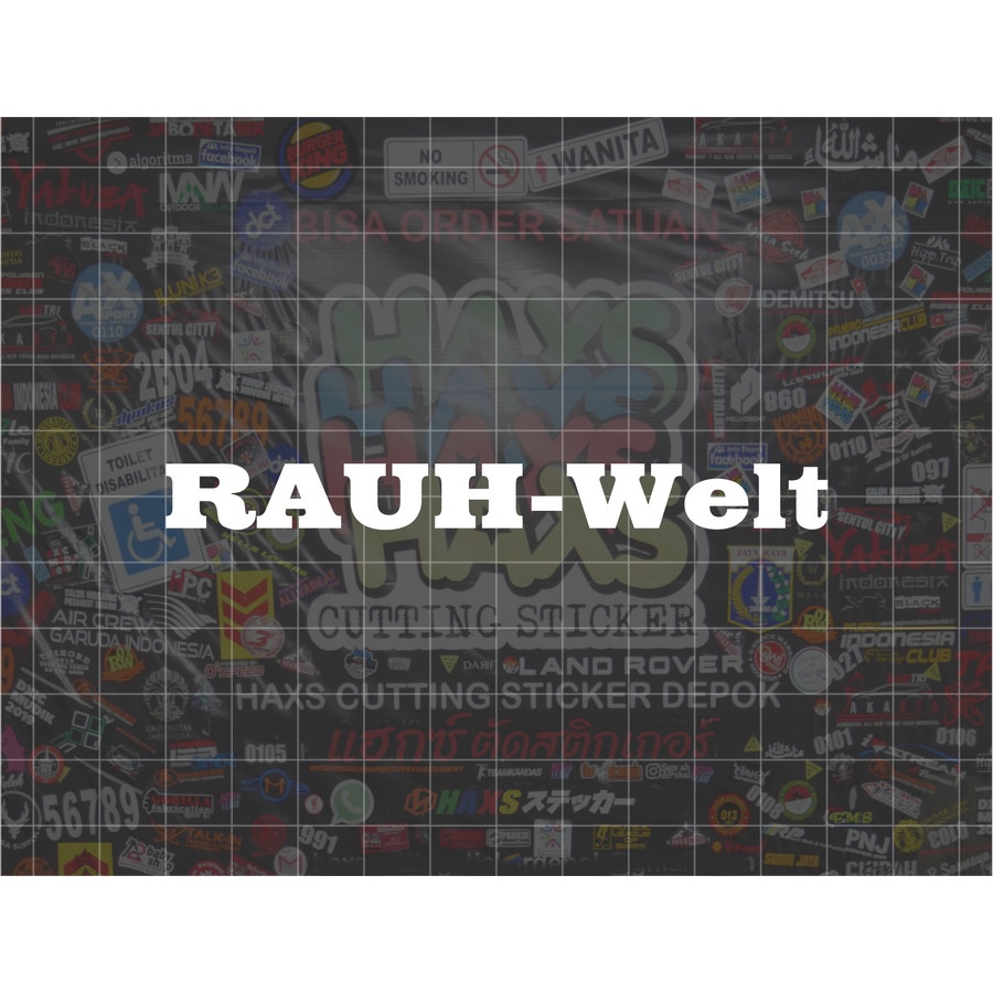 Jual Cutting Sticker Rauh Welt Ukuran 10 Cm Untuk Motor Mobil | Shopee ...