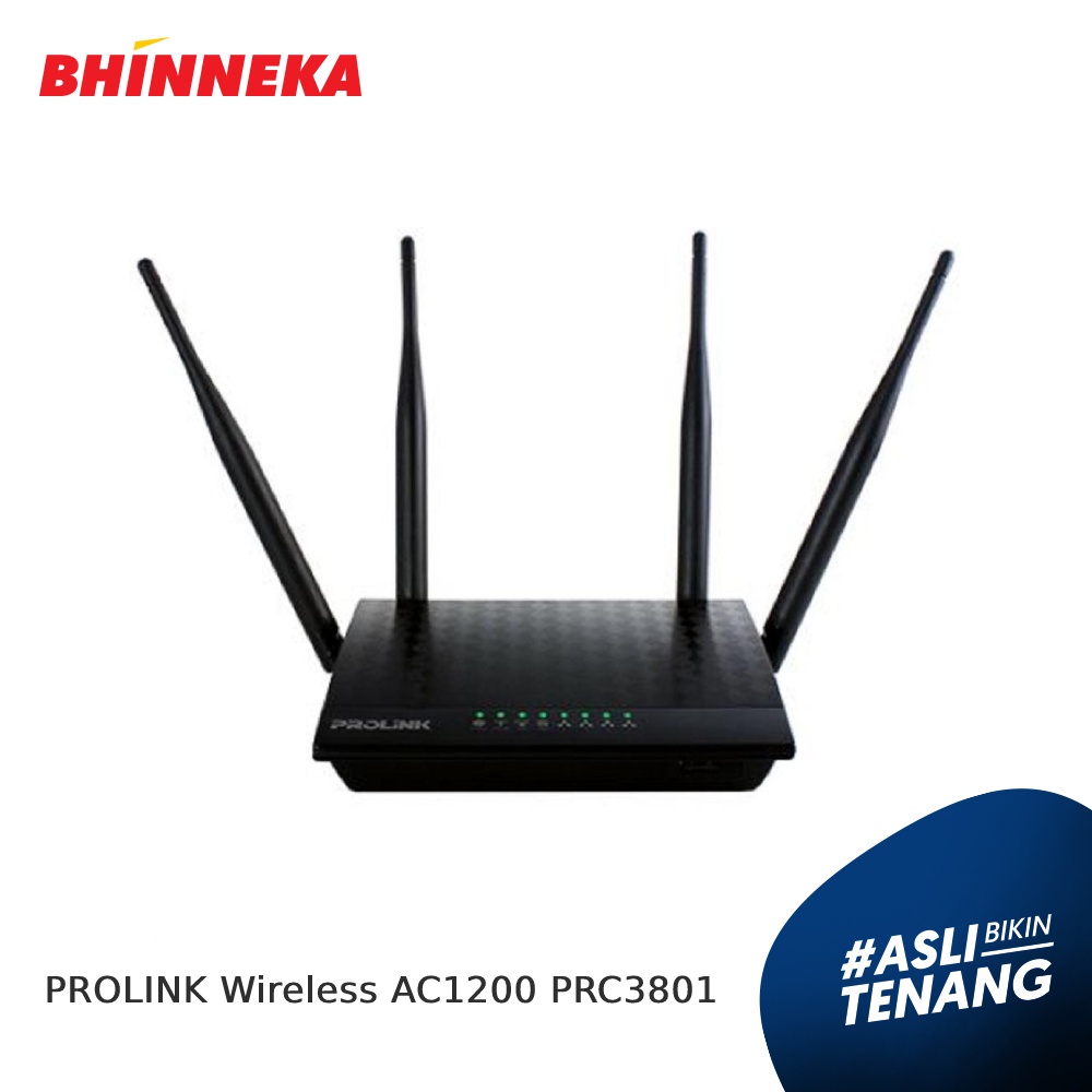 Jual PROLINK Wireless AC1200 MU-MIMO Dual-Band Gigabit Router PRC3801 ...