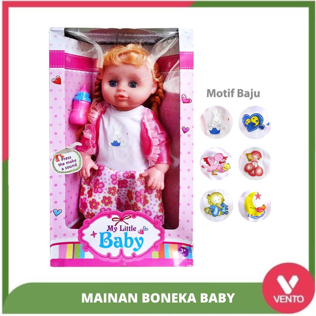 Jual [VENTO]Mainan Edukasi Anak Boneka My Little Baby Mata Bisa ...