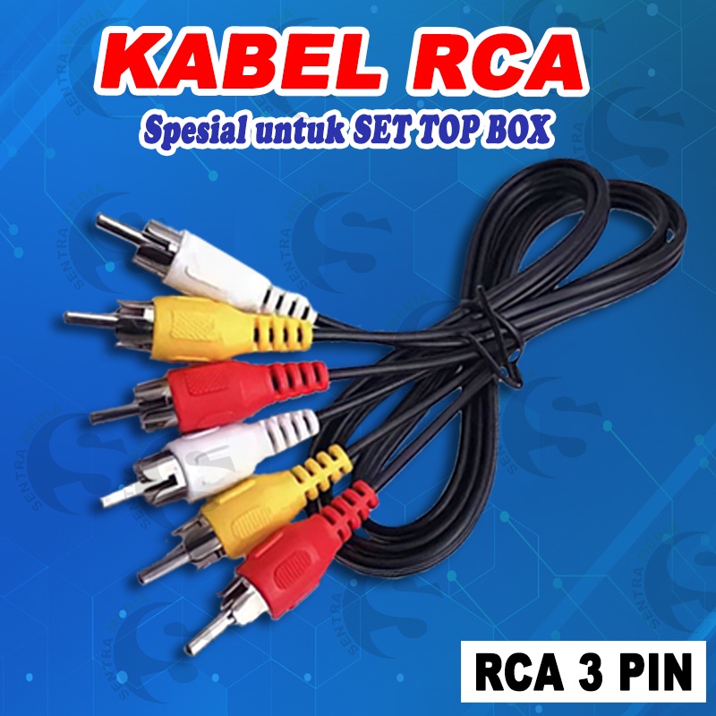 Jual Kabel RCA 3 warna ,kabel Set Top Box ,Tv dan perangkat audio video ...