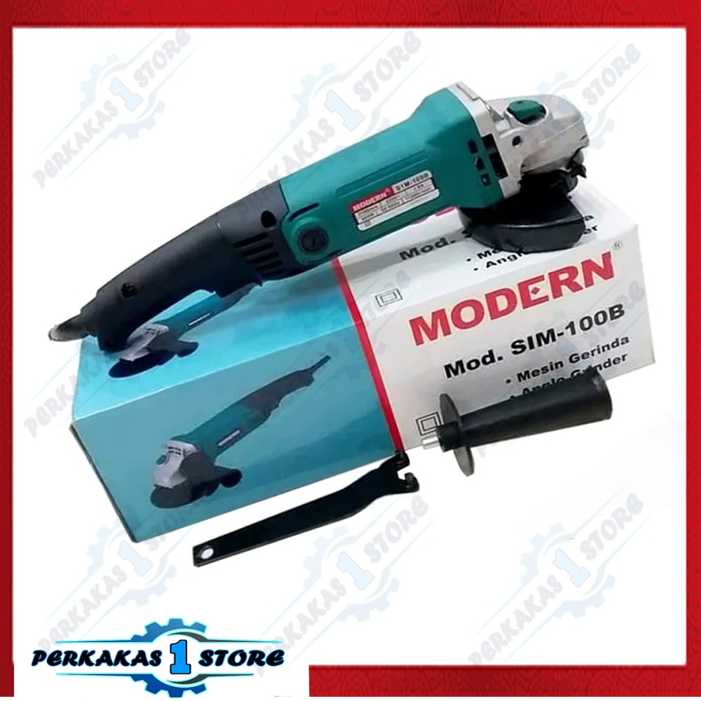 Jual MODERN SIM-100B Mesin Gerinda Tangan 4 Inch Angle Disc Grinder Gurinda Grenda Grinda ...