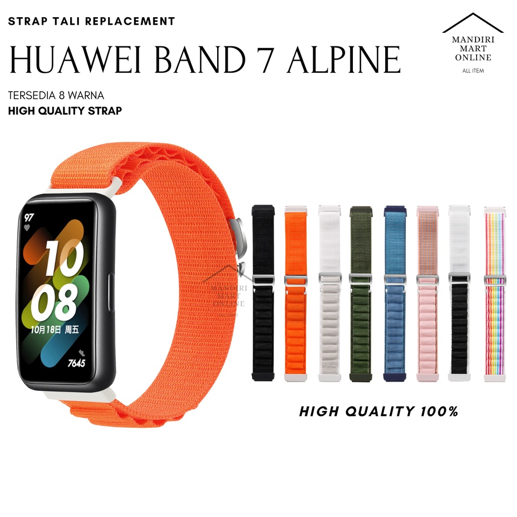 Jual Tali Strap Huawei Band 7 Alpine Loop Nylon Tali Pengganti Huawei ...