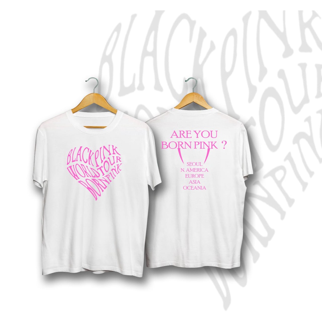 Jual Kaos Black Pink World Tour Born Pink | Baju Merchandise Konser ...