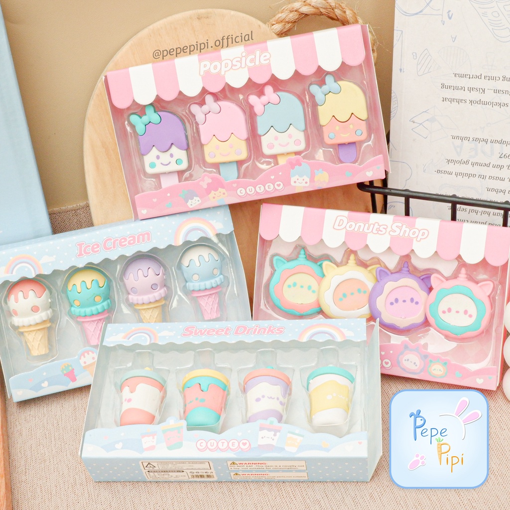 Jual Penghapus Box Xiao Gu Dong Dessert XGD-3030 Eraser Setip Stip ...