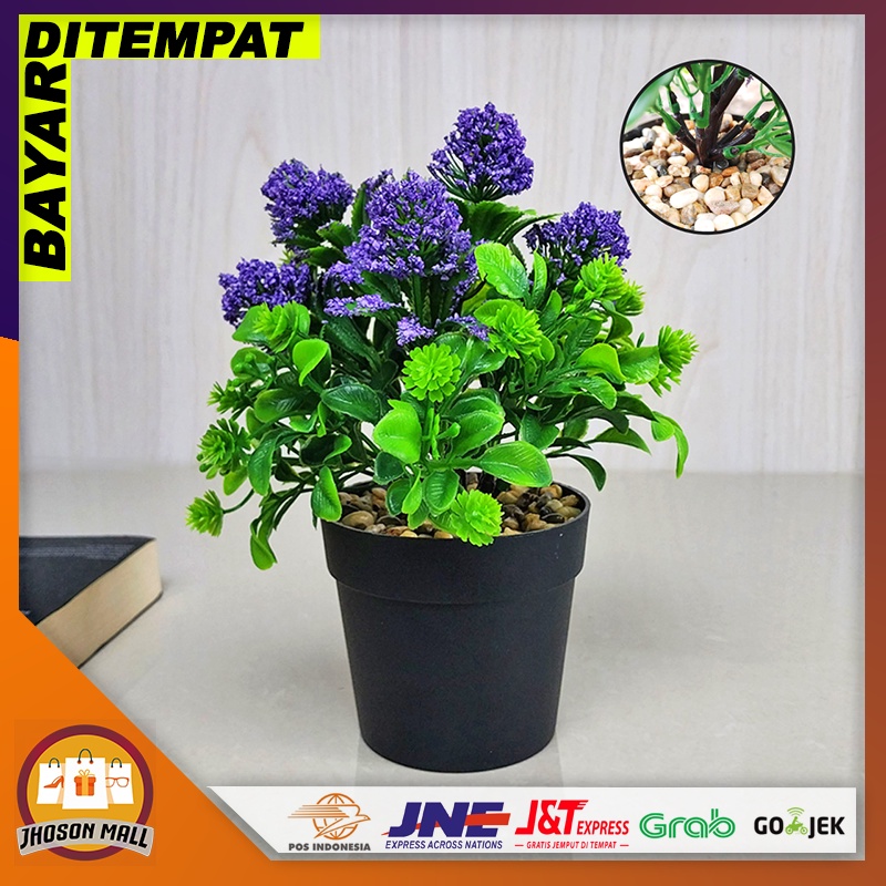 Jual JM Pot Bunga Plastik Tanaman Hias Palsu Dekorasi Rumah Import ...