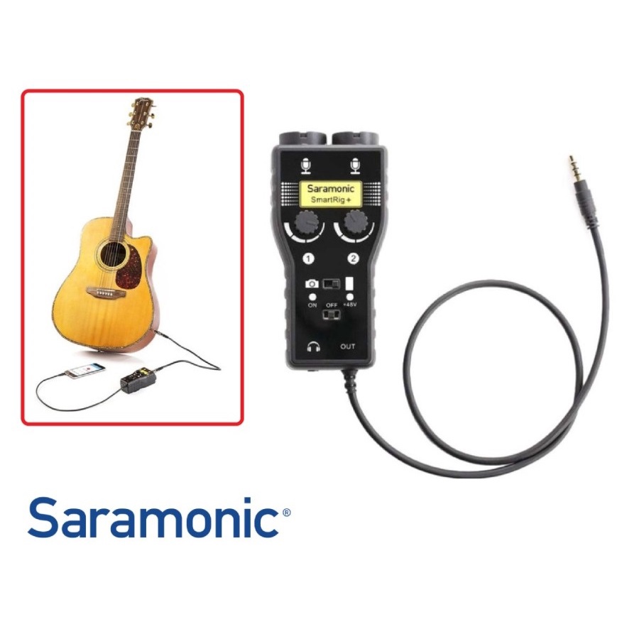Jual Saramonic SmartRig+ 2-Channel XLR Microphone Audio Mixer | Shopee Indonesia