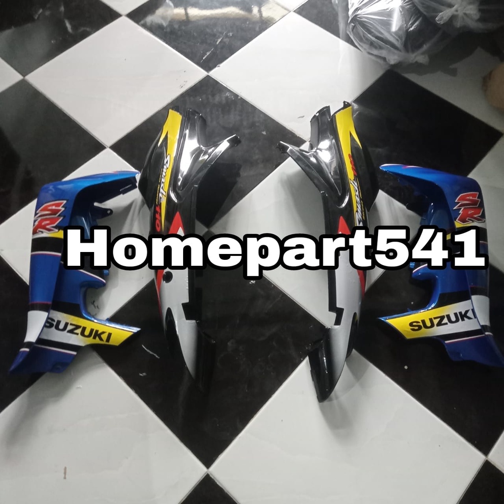 Jual COVER BODY BELAKANG SMASH 110 LAMA SET SAYAP SET STICKER STRIPING ...