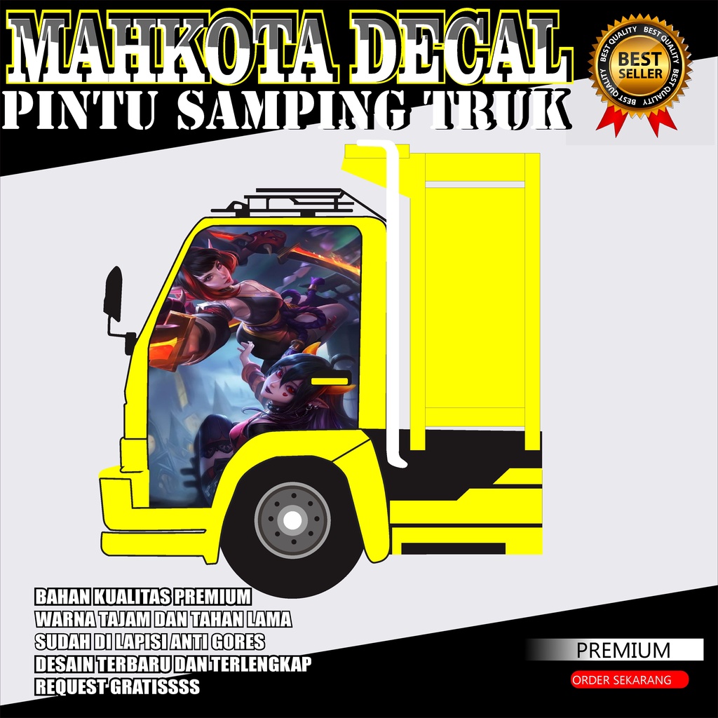 Jual STICKER DECAL PINTU KABIN TRUK/DECAL PINTU KABIN FULL. STICKER ...