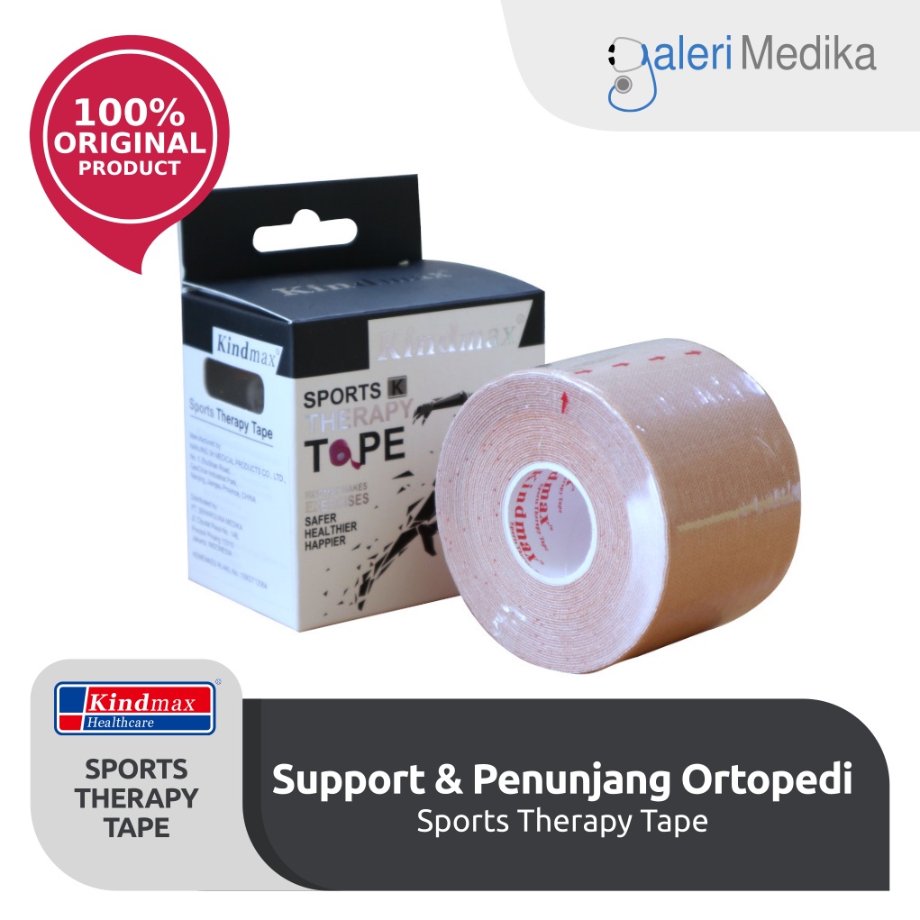 Jual Kindmax Kinesio Sport Therapy Tape Original / Kinesio Tapping ...