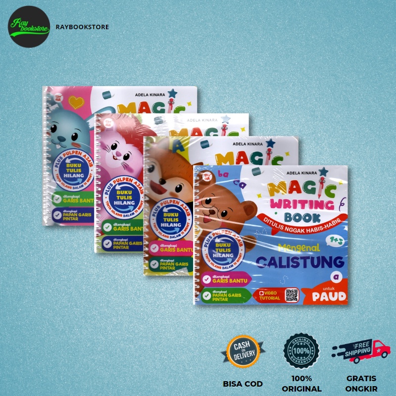 Jual Magic Writing Book Mengenal Calistung / Mengenal Garis Angka ...
