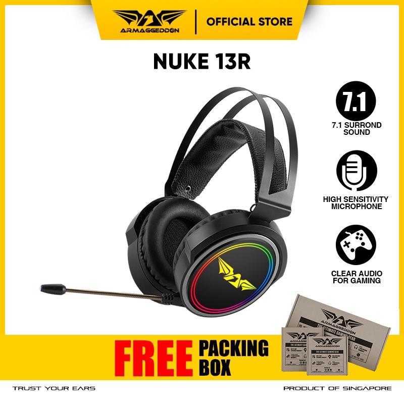 Jual (CUCI GUDANG) Headset Gaming Armaggeddon Nuke 13R Surround 7.1 ...