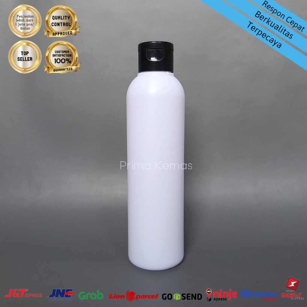 Jual Botol Fliptop 200 ml - botol skincare - Botol Fliptop 200 ml HDPE ...
