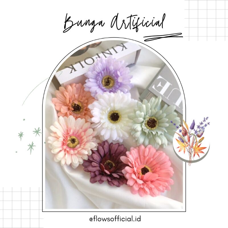 Jual BUNGA GARBERA 10cm / BUNGA DAISY / BUNGA CRYSAN flowsofficial ...