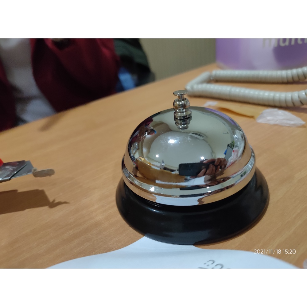 Jual Bel Meja Stainless Call Bell Resepsionis Hotel Cafe Resto Kantor ...