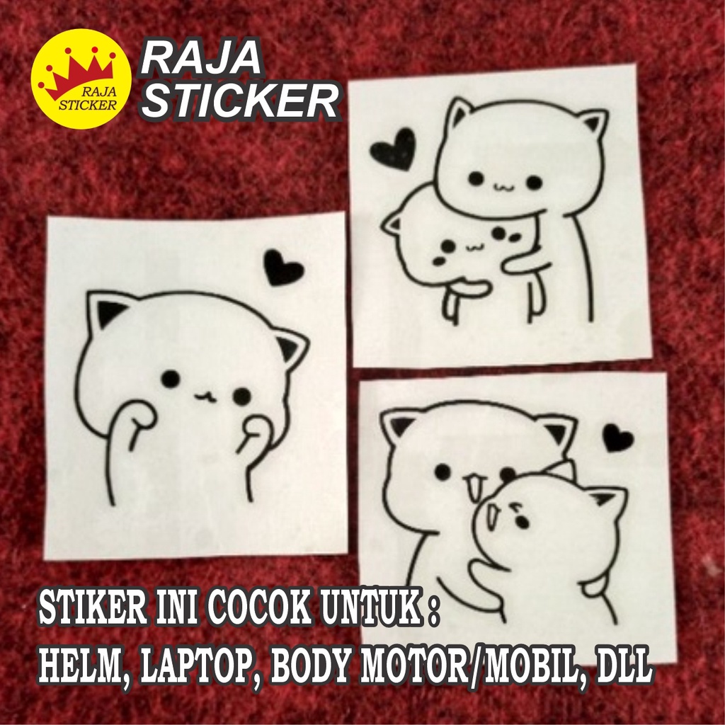 Jual STICKER CUTTING WA KUCING, STICKER LAPTOP, STIKER MOTOR | Shopee ...