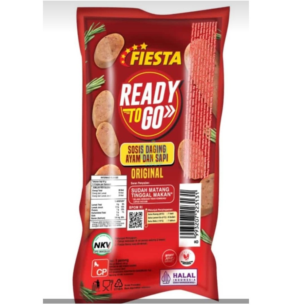 Jual Fiesta Single Ready To Go Sausage 65g Sosis Siap Makan | Shopee ...