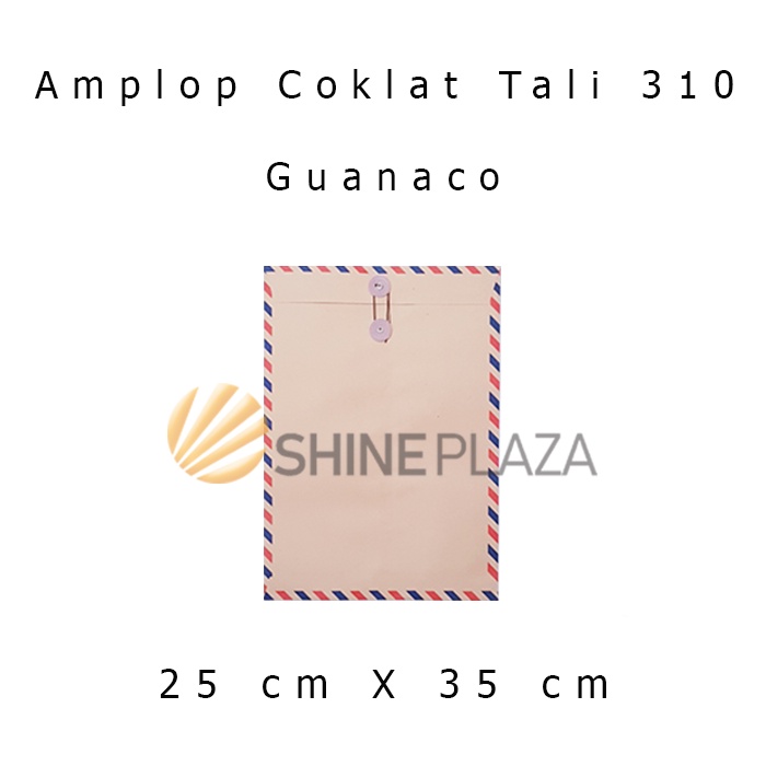 Jual Amplop Coklat Tali 310 F4 Guanaco - Map Airmail Dokumen Surat ...