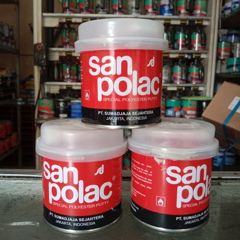 Jual Dempul Sanpolac 250 gr / Dempul Plastik Sanpolac / Dempul Sanpolac ...