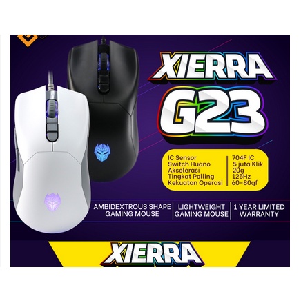 Jual Rexus Mouse Gaming Xierra G23 RGB Wired USB | Shopee Indonesia