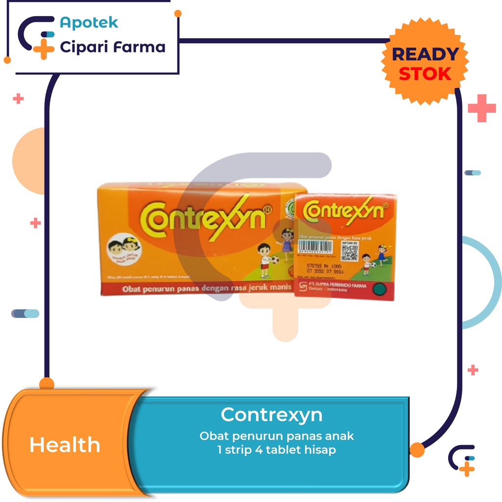 Jual Contrexyn Rasa Jeruk Obat Turun Panas | Demam Pada Anak isi 4 ...