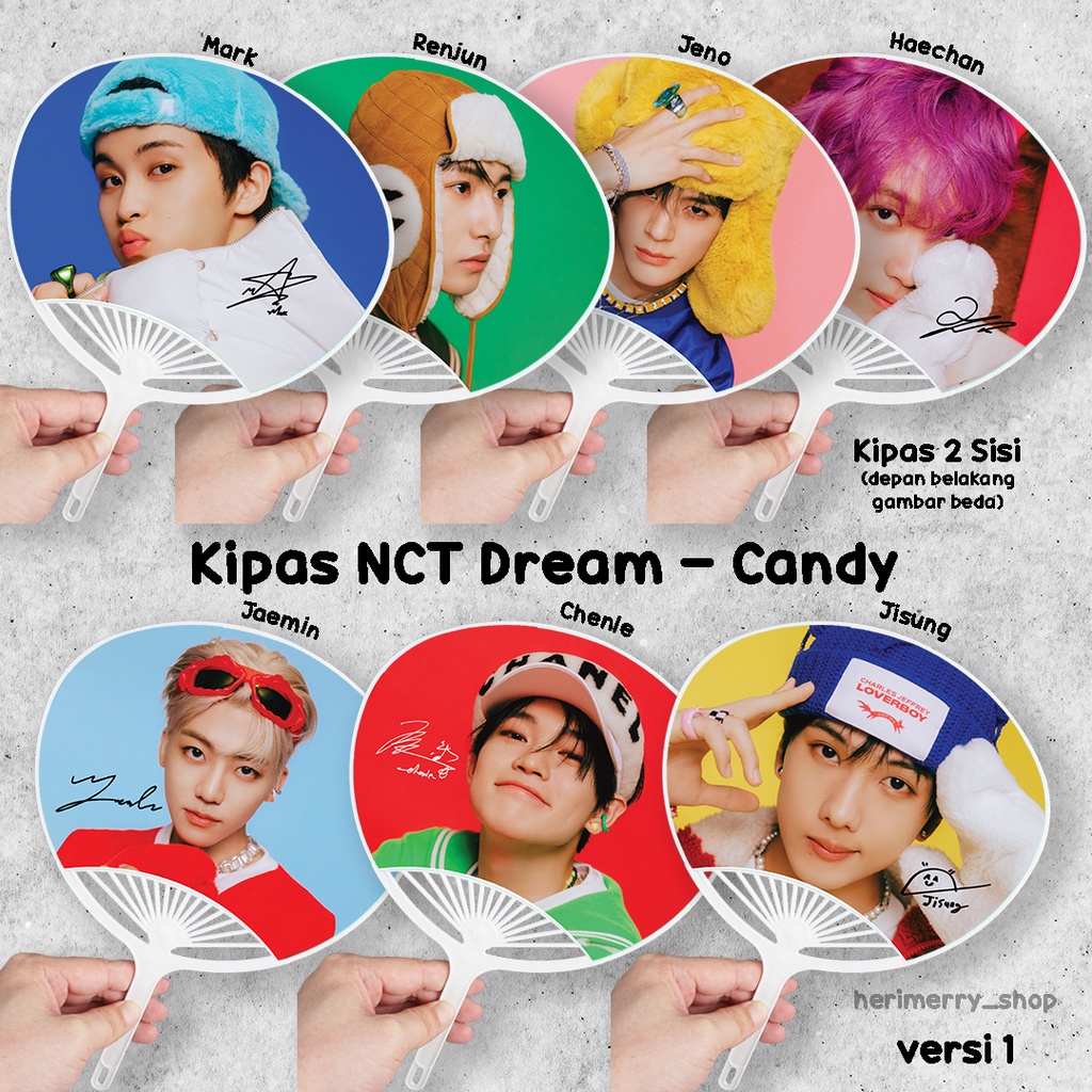 Jual Kipas NCT Dream Candy - Merchandise KPOP Hand fan Unofficial Kipas ...