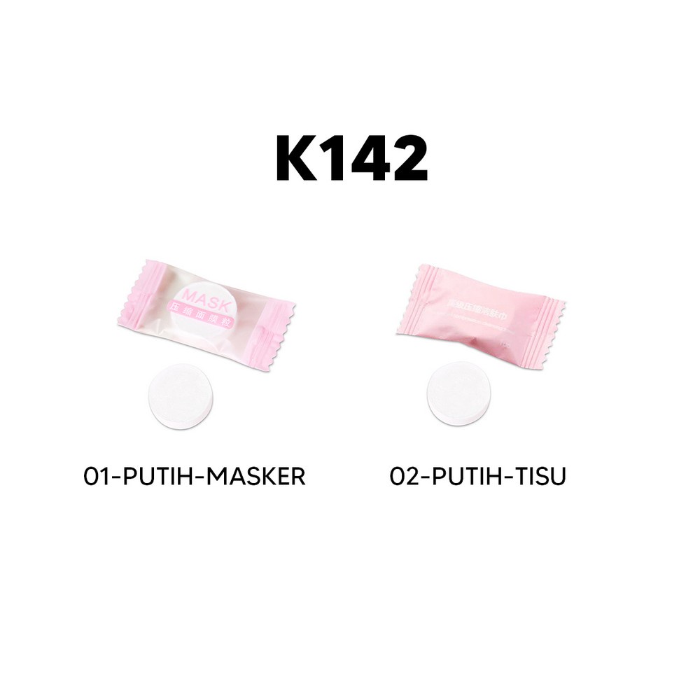 Jual Tissue Bulat Mini Travel Sekali Pakai / Masker Wajah Kompres Towel Portable Tisu Bentuk ...