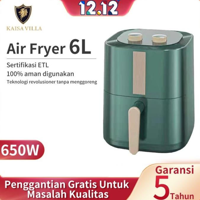Jual Kaisa Villa Air Fryer Low Watt 6L 650W Mito Storrianake | Shopee Indonesia