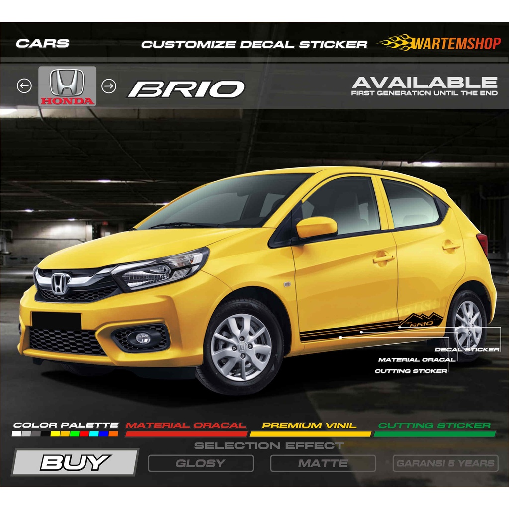 Jual DECAL CUSTOM HONDA BRIO 3 | Shopee Indonesia