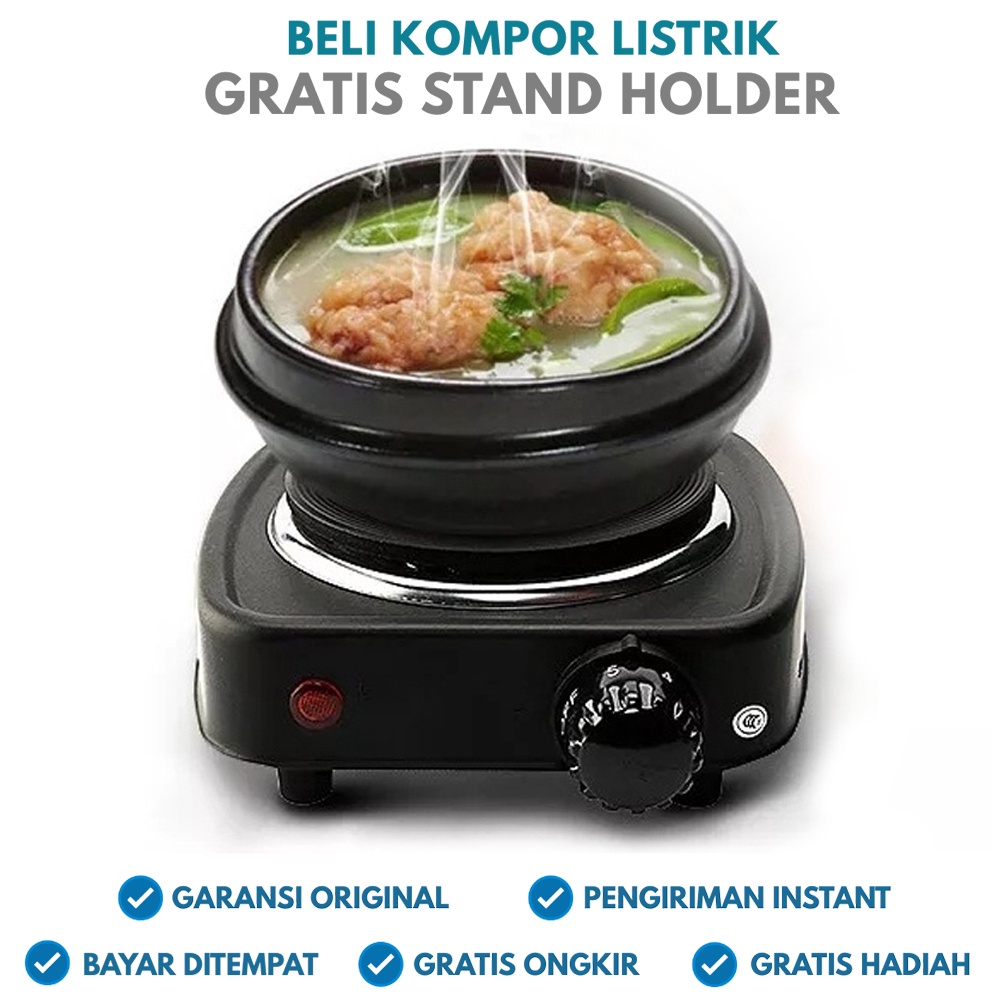 Jual Kompor Listrik Portable Mini Low Watt Perangkat Dapur Cooking 500W ...