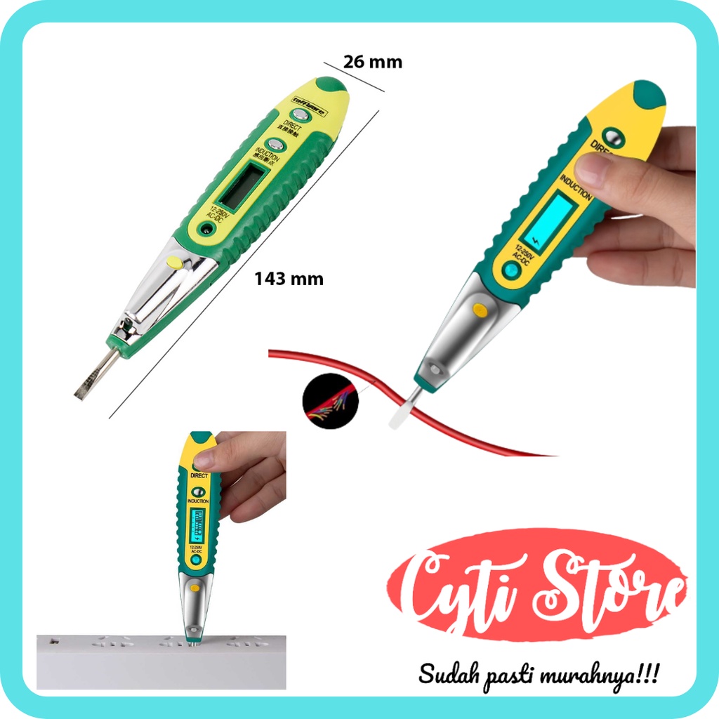 Jual Test Pen Tester Non Contact AC Detector 12V-250V - VD700 | Shopee ...