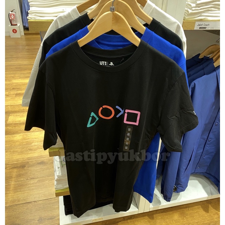 Jual Men Uniqlo UT TShirt Kaos PlayStation PS | Shopee Indonesia