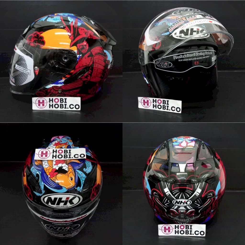 Jual Helm NHK R1 Samurai Black Special Edition Original | Shopee Indonesia