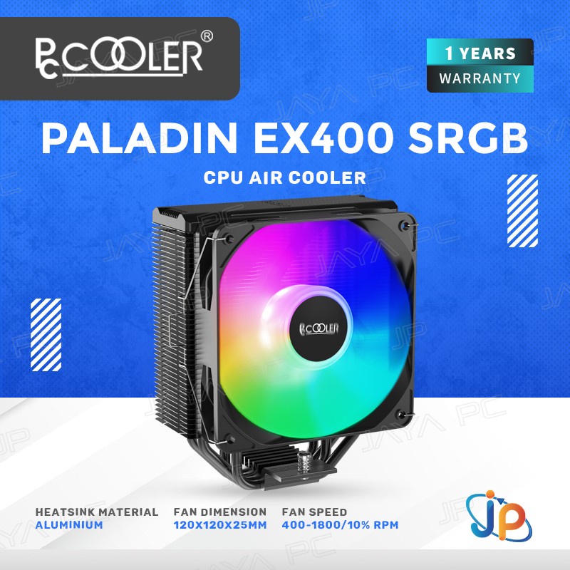 Jual PCCOOLER Paladin EX400 SRGB Rainbow - Tower CPU Air Cooler Fan ...