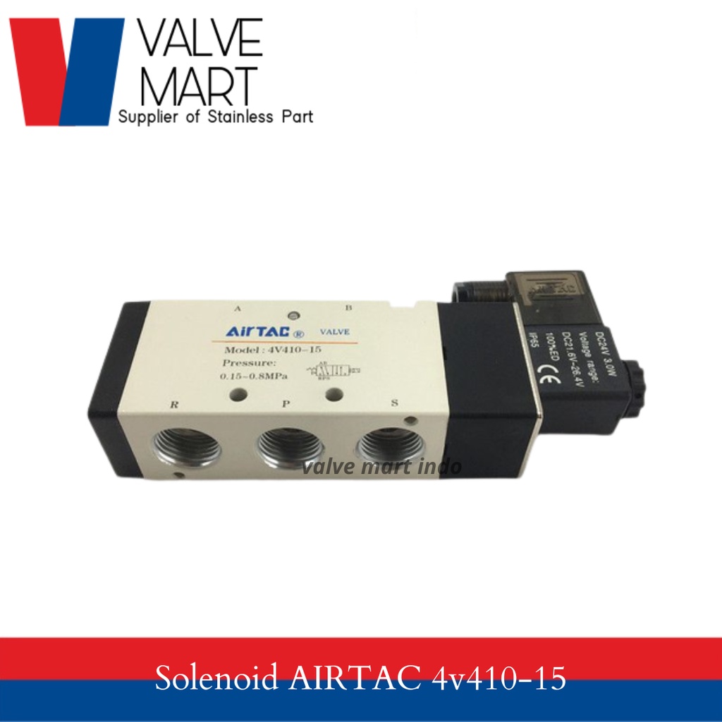 Jual Solenoid Valve AIRTAC 4V410-15 AC 220 / DC 24 | Shopee Indonesia