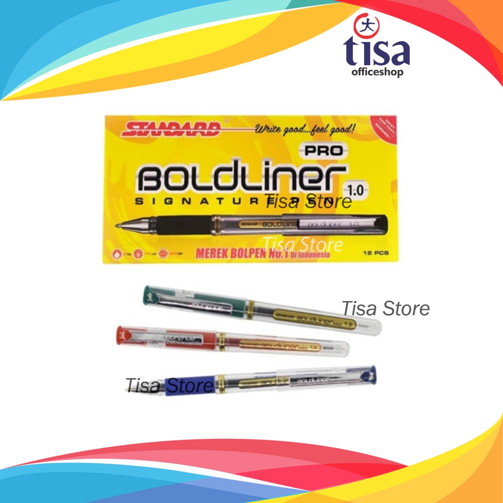 Jual Ballpoint/pulpen standard BoldLiner Pro 1.0 | Shopee Indonesia