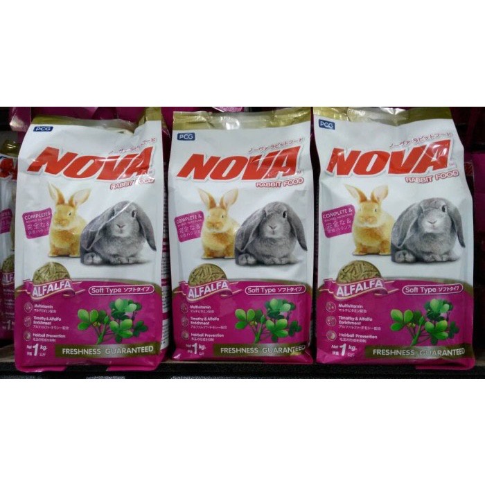 Jual NOVA RABBIT FOOD 1 KG - Makanan Pelet Kelinci Nova Mixed Berries ...