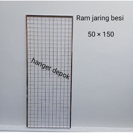 Jual Rak ram jaring besi crome tebal 50cm x 150cm | Shopee Indonesia