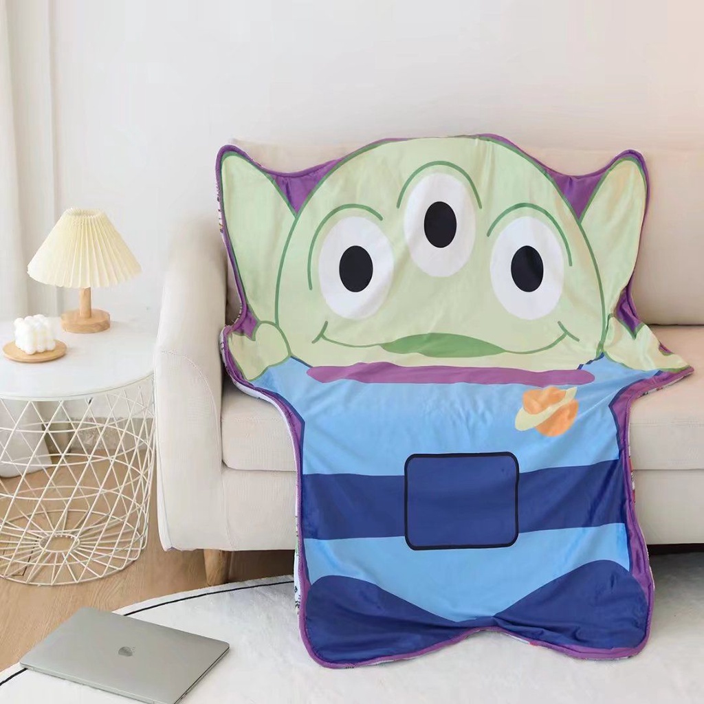 Jual SELIMUT TANGAN ALIEN LITTLE GREEN MEN TOY STORY BLANKET HIJAU BIRU ...