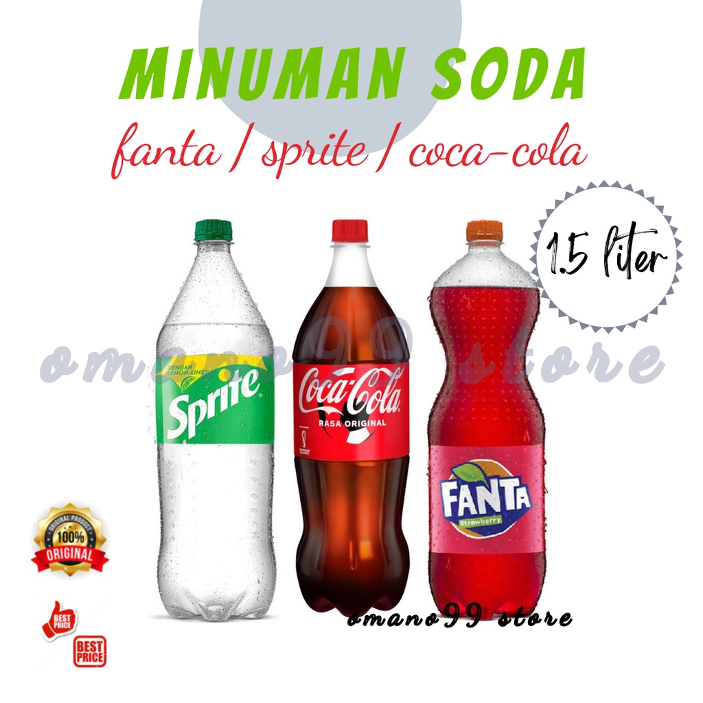 Jual Minuman Fanta / Coca-Cola / Sprite 1.5 Liter | Shopee Indonesia