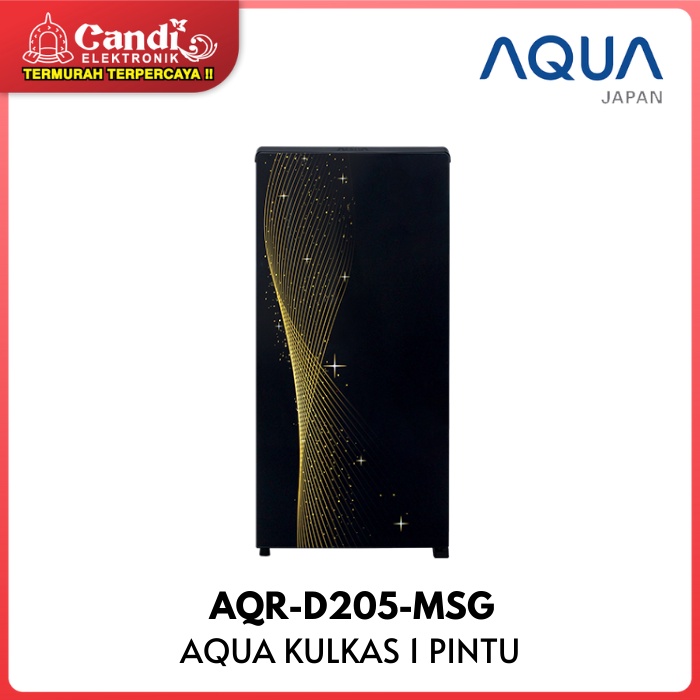 Jual AQUA Kulkas 1 Pintu Motif Gold dengan Kapasitas 165 Liter Giant Freezer AQR-D205-MSG ...