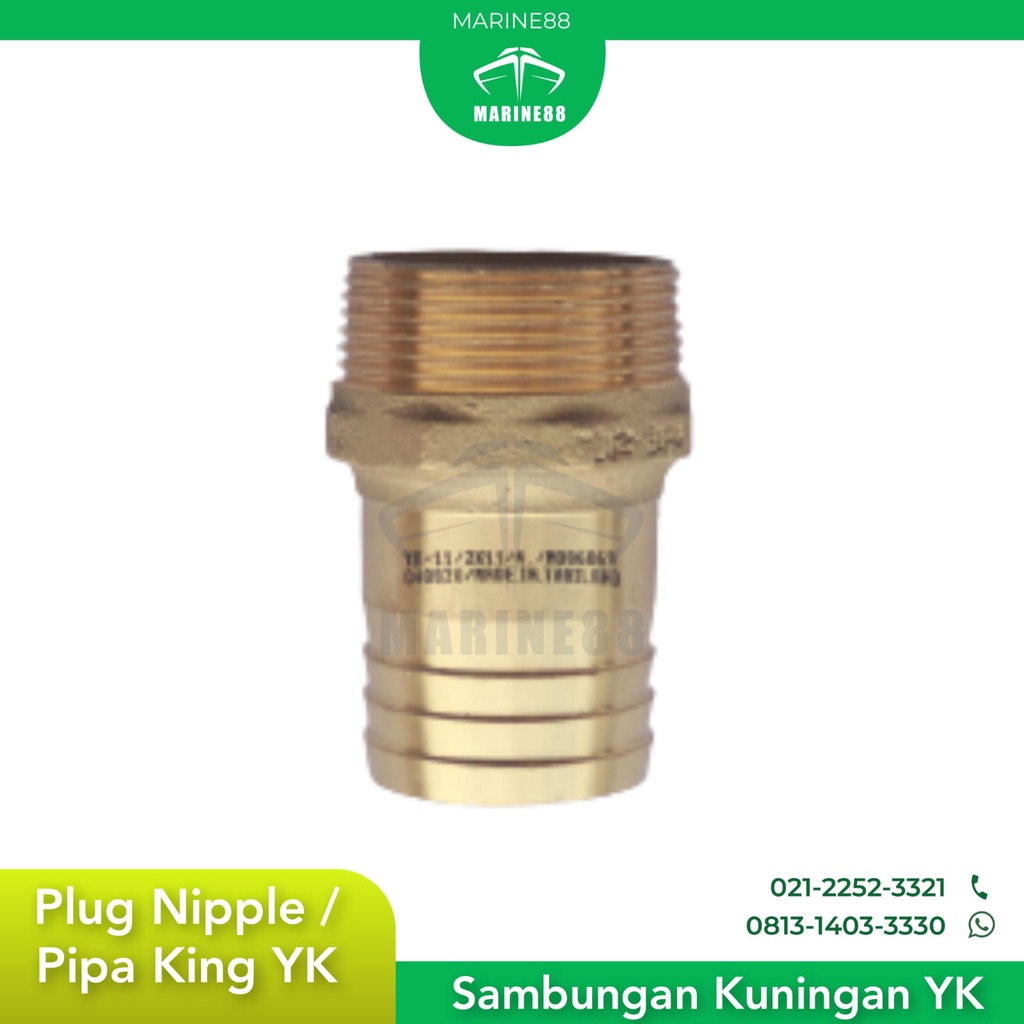 Jual PLUG NIPPLE / PIPA KING ( YK ) 1"1/2 x 1"1/4 / SAMBUNGAN KUNINGAN ...