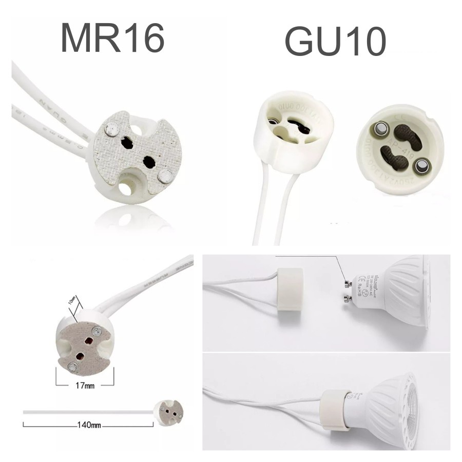 Jual Fiting Mr16 / Fiting Gu10 Fiting Lampu Led Mr-16 Gu-10 | Shopee ...