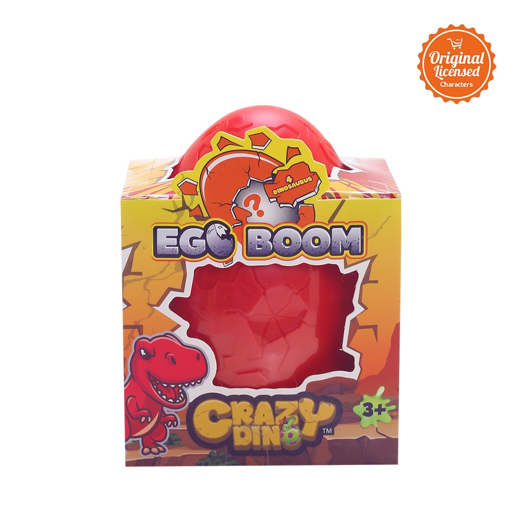 Jual Mainan Anak Crazy Dino Egg Boom-Merah | Shopee Indonesia