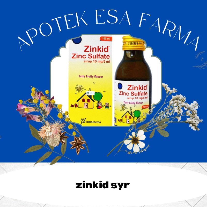 Jual ZINKID Sirup 100 ML - ZINK Vitamin Anak Diare Zinc Syrup | Shopee ...