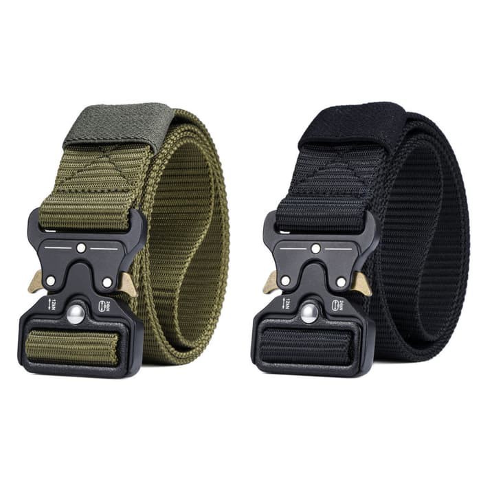Jual Tali Ikat Pinggang Canvas Military Tactical 125cm sabuk kanvas pria | Shopee Indonesia