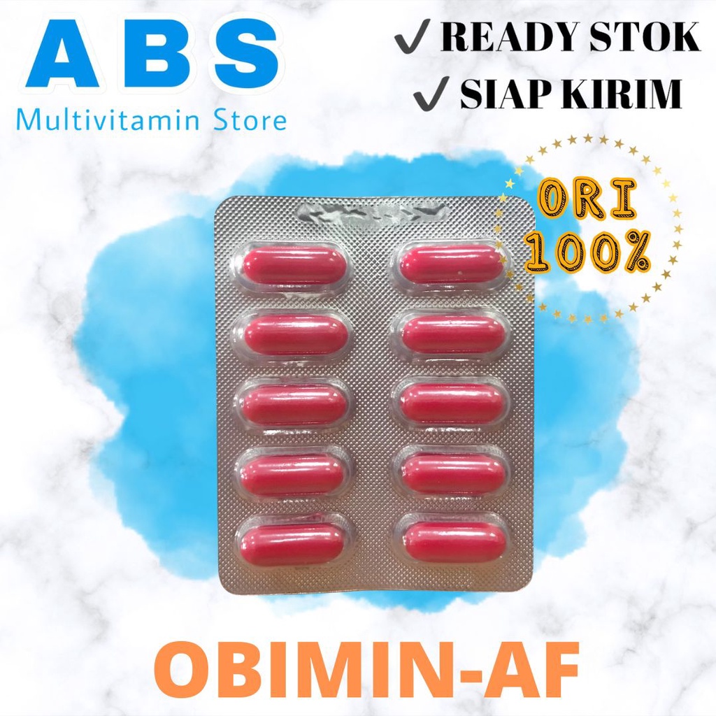 Jual Obimin-Af strip isi 10 Tablet obimin af | Shopee Indonesia