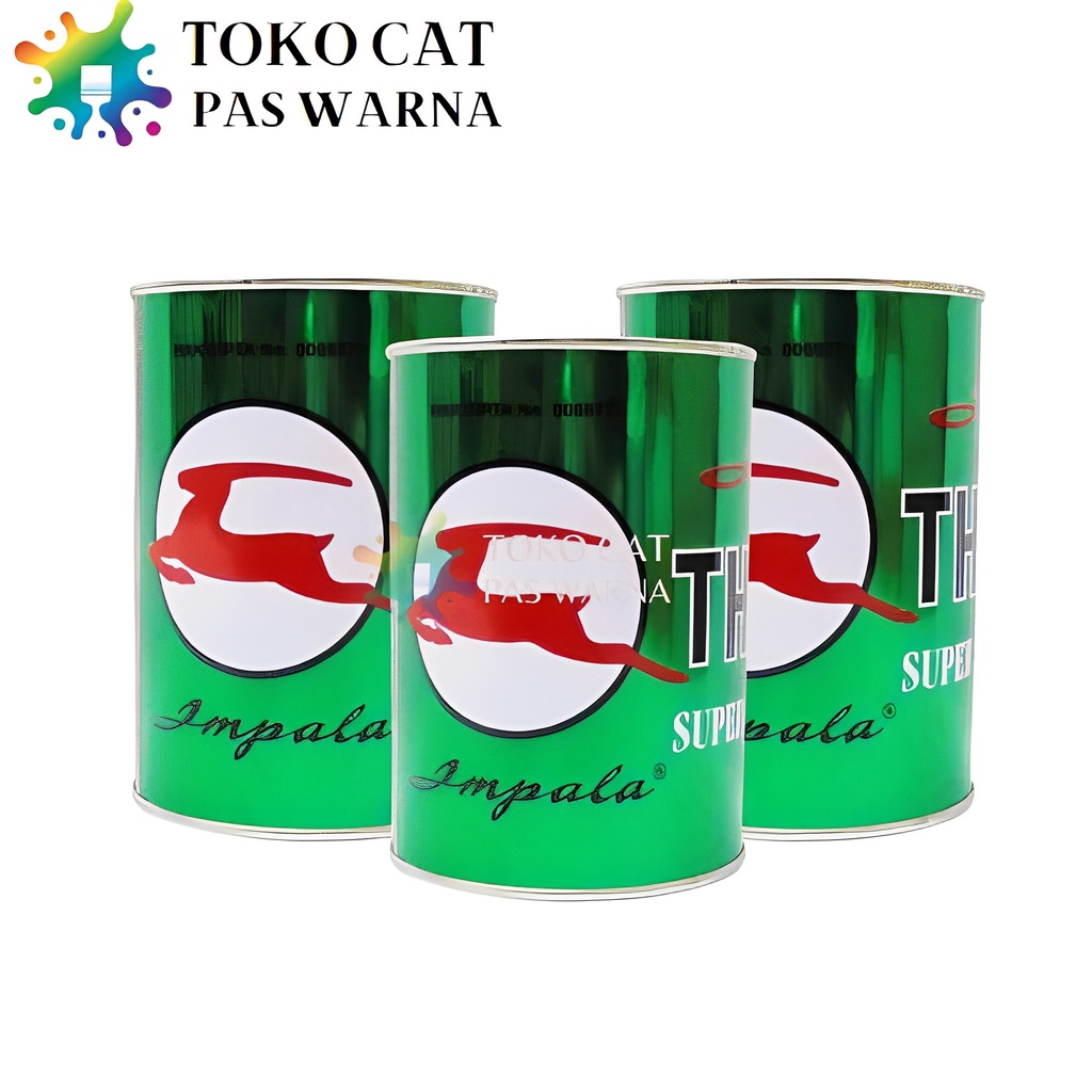 Jual Thinner IMPALA Hijau Pengencer Cat SUPER GLOSS QUALITY - 1 Liter | Shopee Indonesia