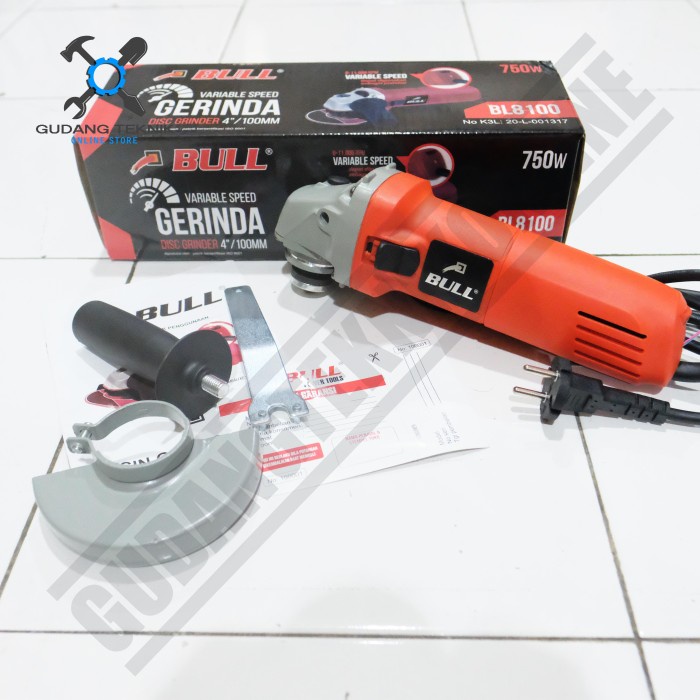 Jual Mesin Gerinda Tangan Listrik 4" BL8100 BULL / Electric Angle ...