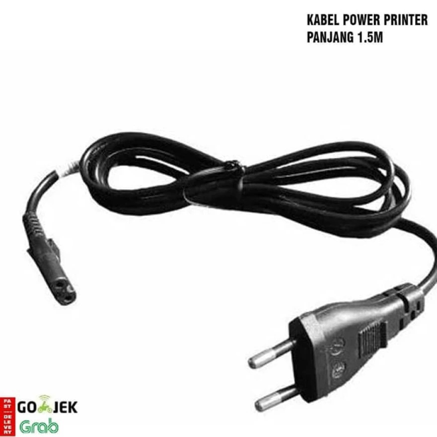 Jual Kabel Power Printer kabel angka 8 kabel printer HP Epson 1,5meter ...